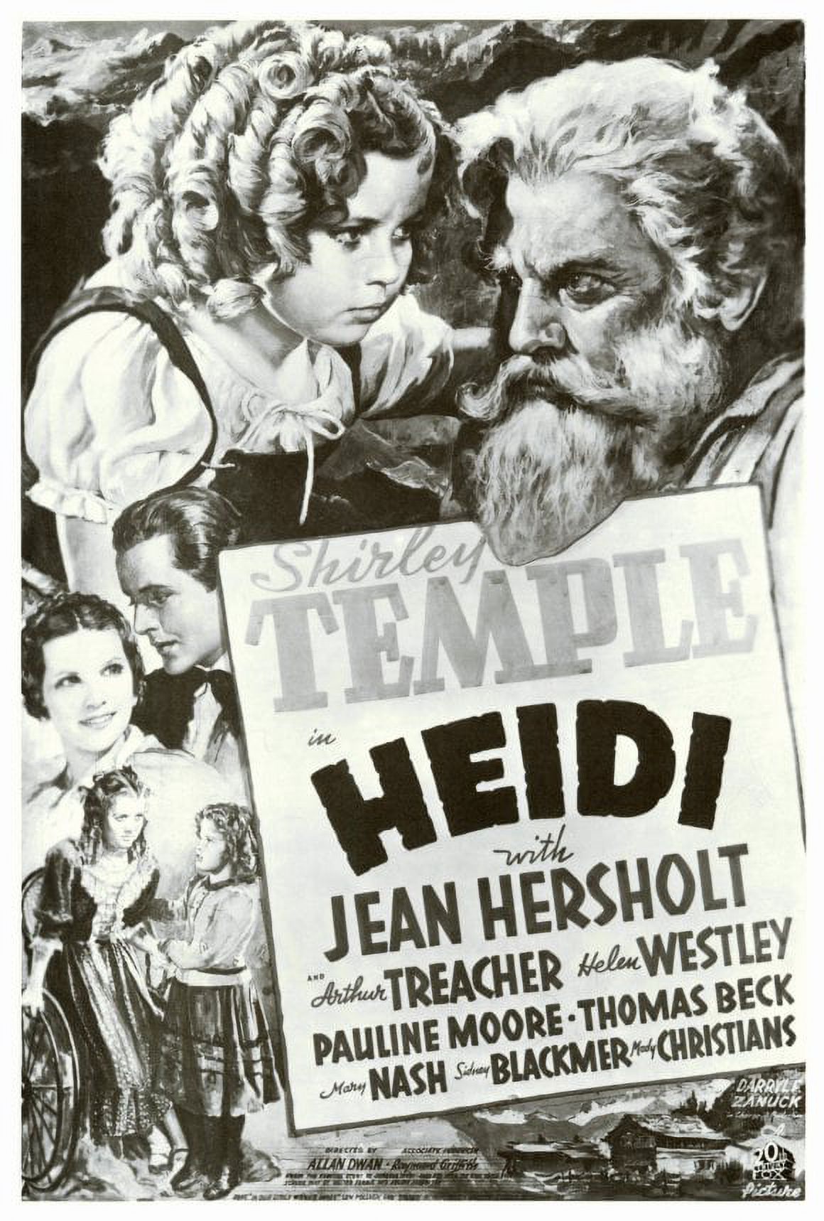 Heidi - movie POSTER (Style A) (27" x 40") (1937) - Walmart.com