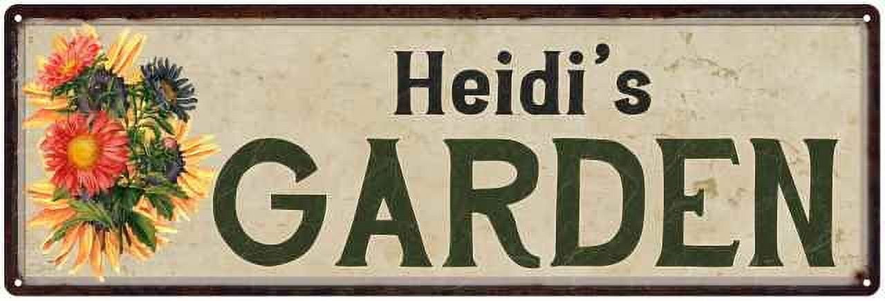 Heidi's Garden Gift Flower Chic Decor 6x18 Sign Gift 206180017244 ...