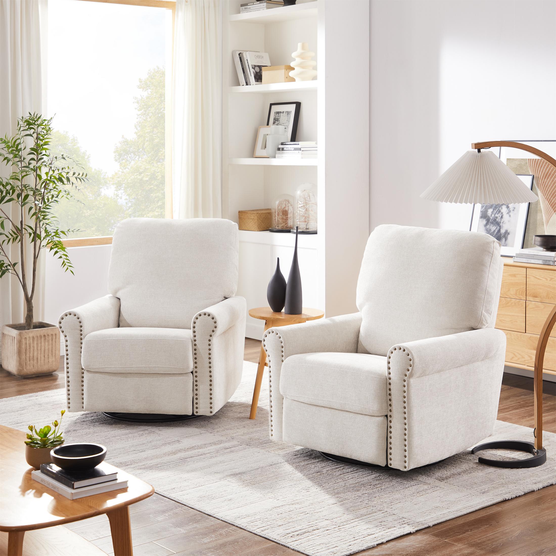 Soho Baby Coventry Glider Recliner Boucle White - Walmart.com