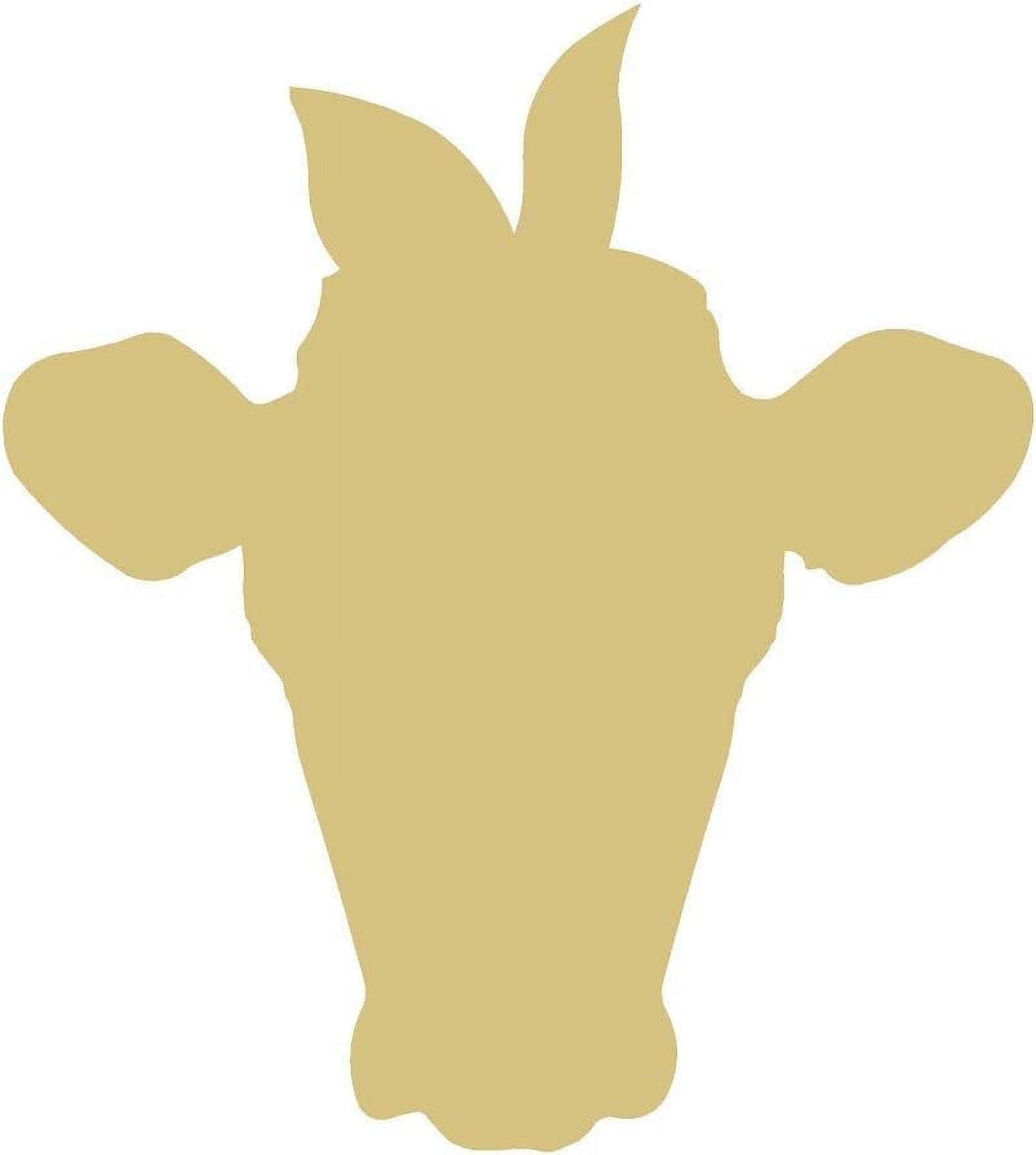Heifer Cutout Unfinished Wood Cow Country Farm Door Hanger MDF Shape ...