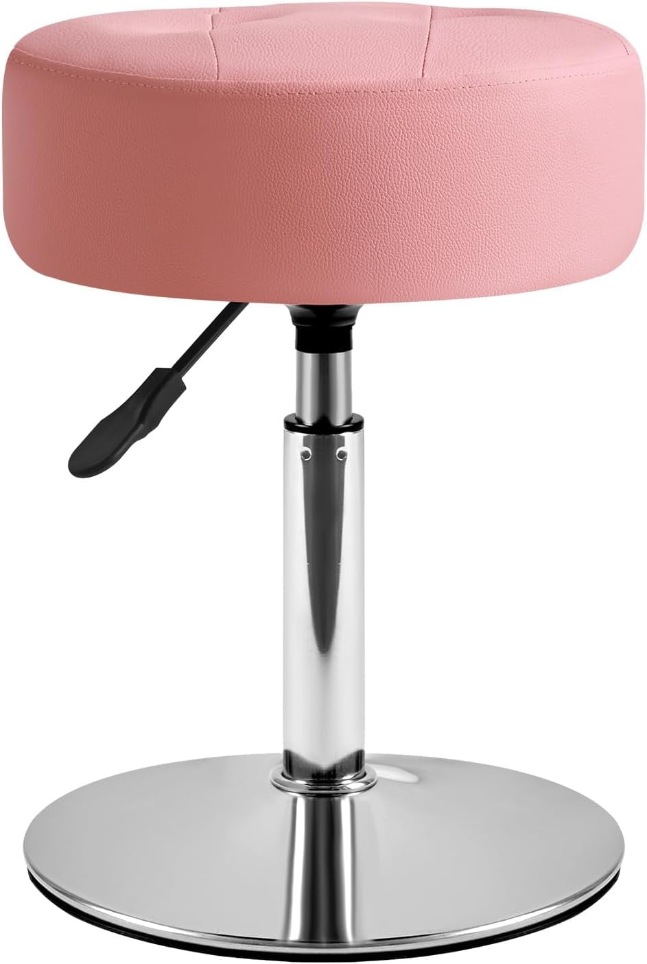 Height Adjustable 360°Swivel Vanity Stool, Tufted Round Vanity Chair ...