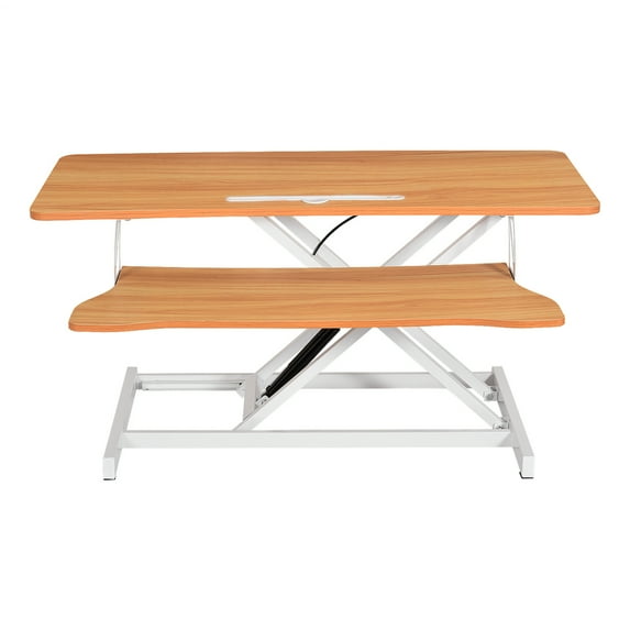 Height Adjustable 37 inch Stand Up Desk Converter, Quick Sit to Stand ...