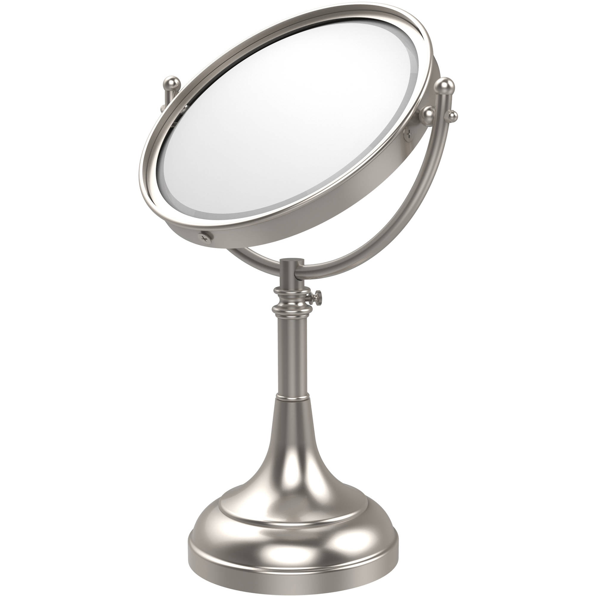 Height Adjustable 8-in Vanity Top Make-Up Mirror 5X Magnification in ...