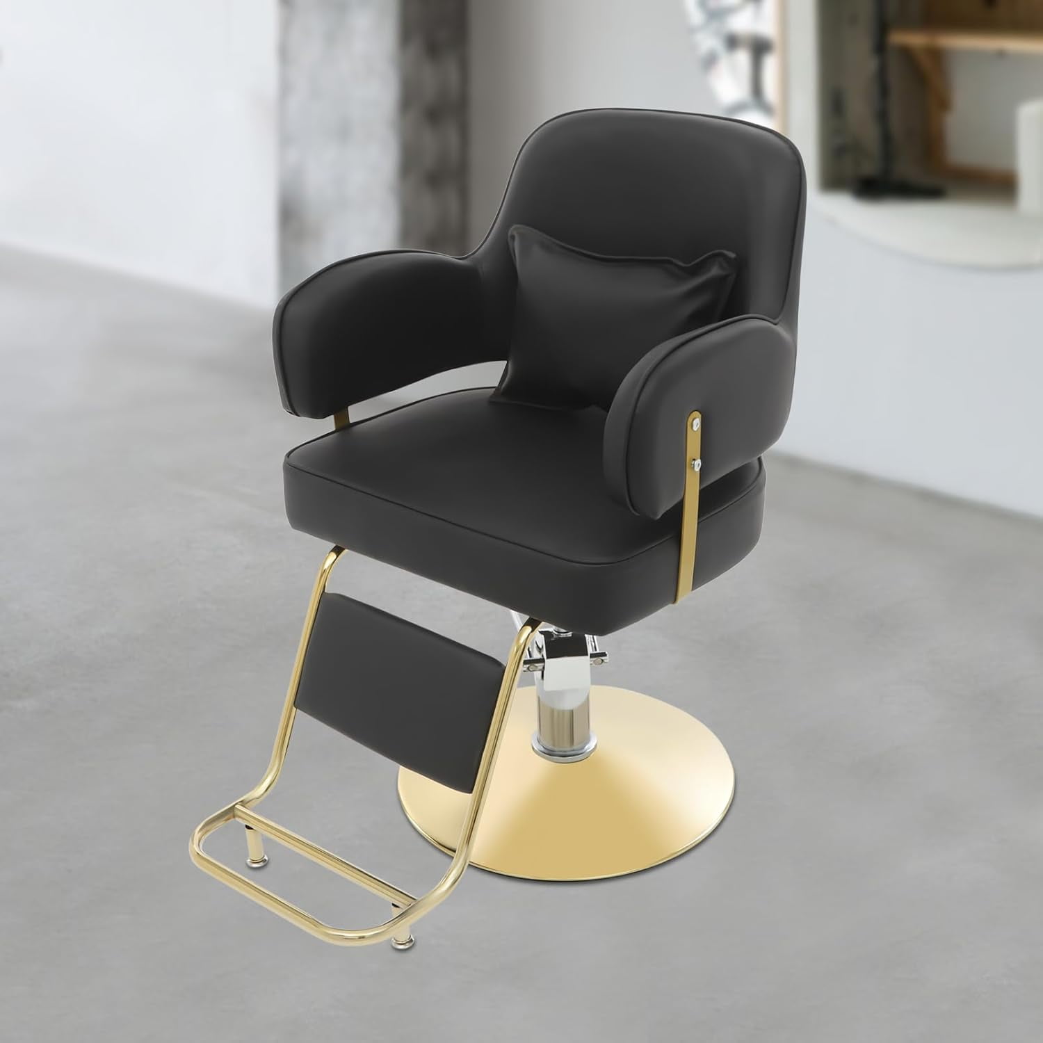 Height-Adjustable Barber Chair - Salon Chair, Barber Chair with Heavy ...