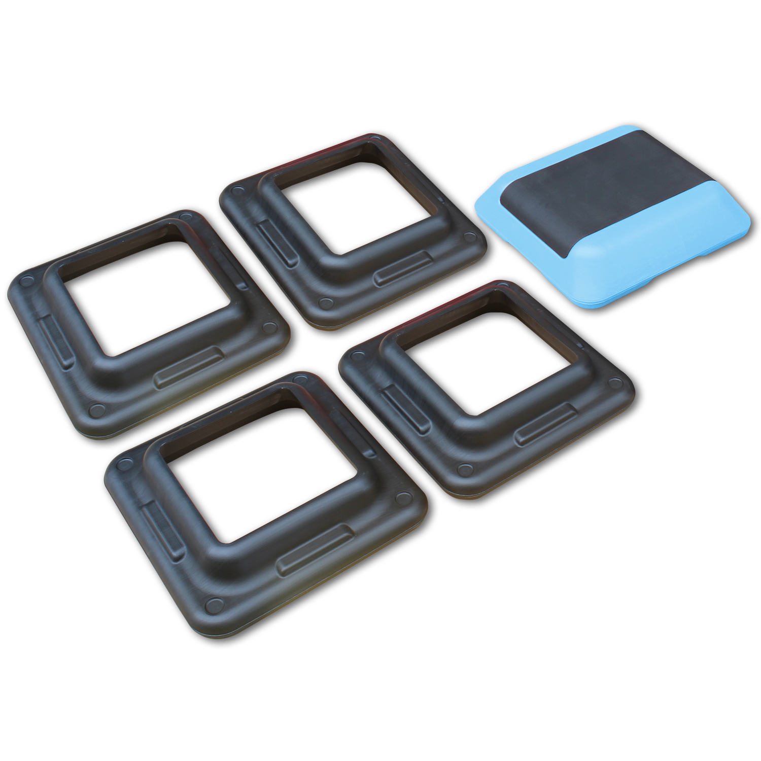 Height-Adjustable Blue Fitness Equipment Stepper Trainer: Step Aerobics ...