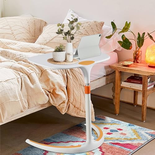 Height Adjustable C Shaped End Table, Laptop Side Table for Couch, Sofa ...
