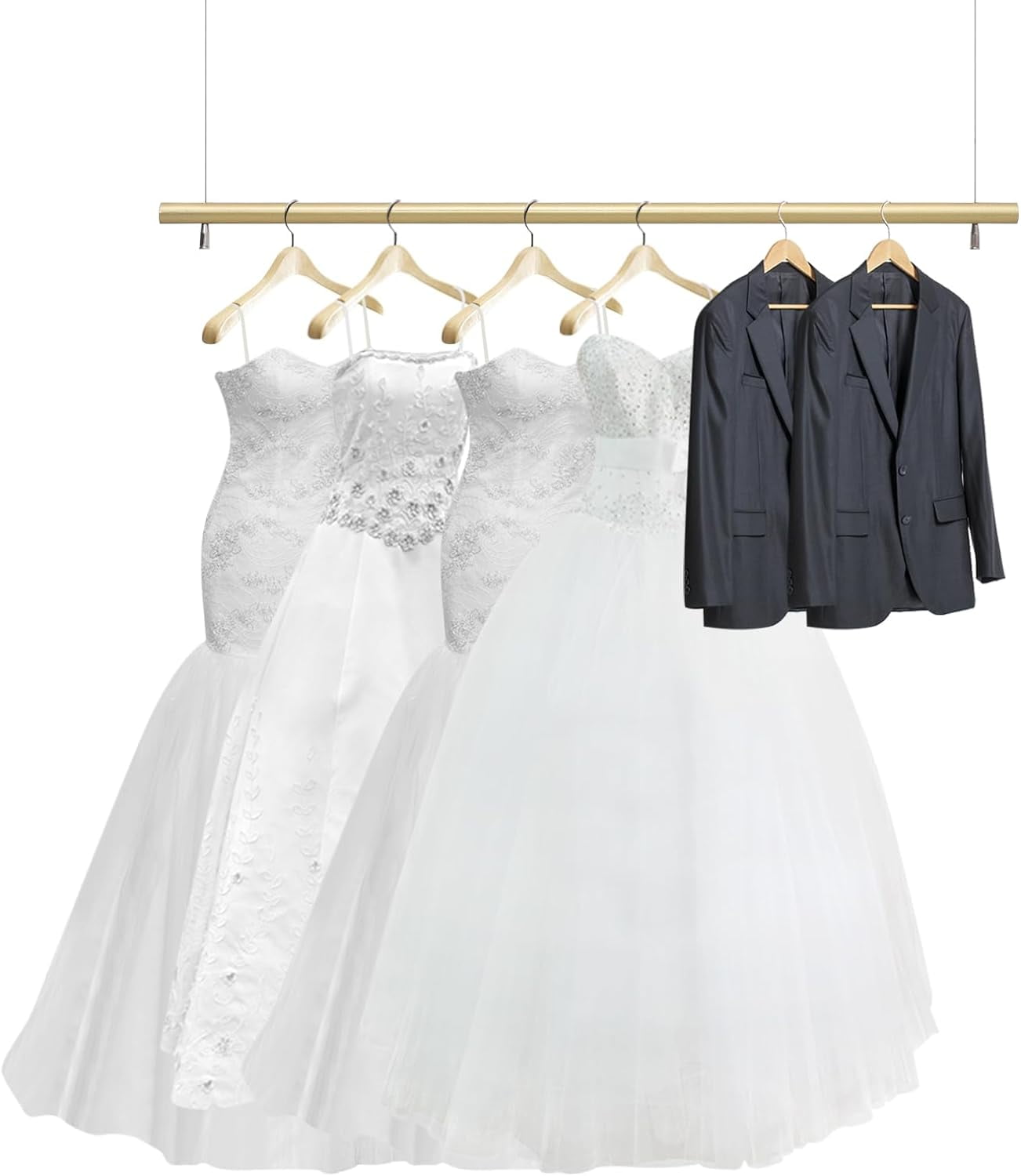 Height Adjustable Clothing Hanging Racks, Retail Wedding Dress Rack ...