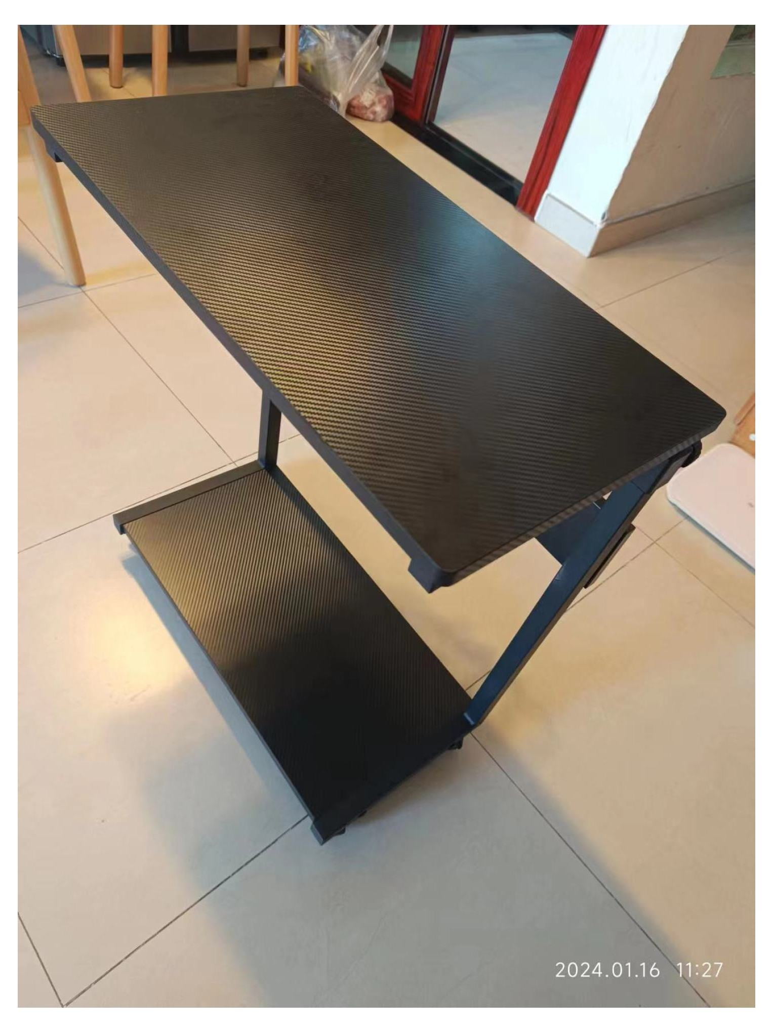 Height Adjustable Computer Tower Stand, 2-Tier ATX-Case CPU Holder Cart ...