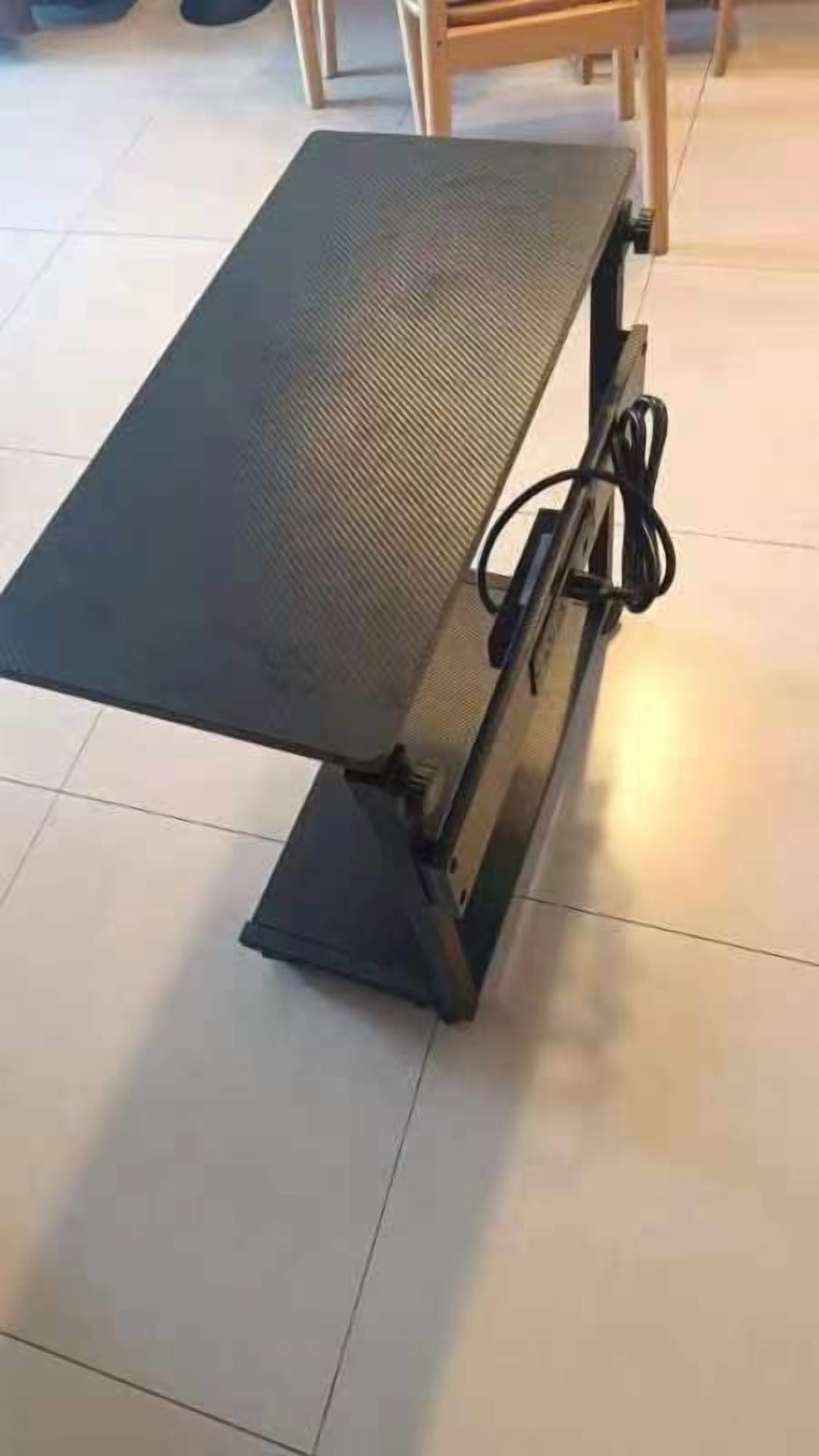 Height Adjustable Computer Tower Stand, 2-Tier ATX-Case CPU Holder Cart ...