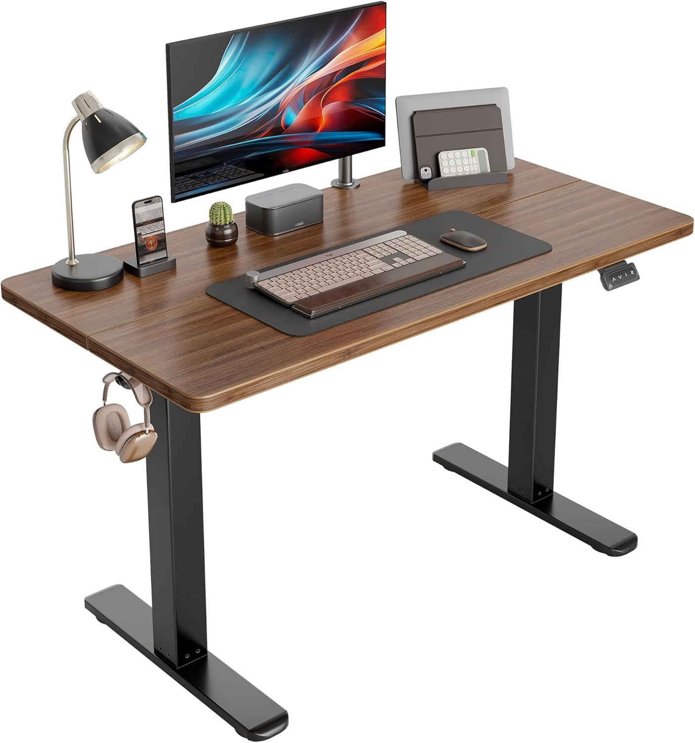 Height Adjustable Electric Standing Desk, 48 x 24 Inches Stand Up Table ...