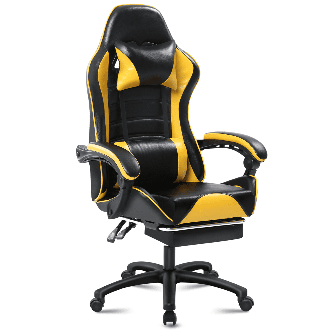 Height Adjustable Ergonomic Gaming Chair with Footrest & Lumbar Support ...