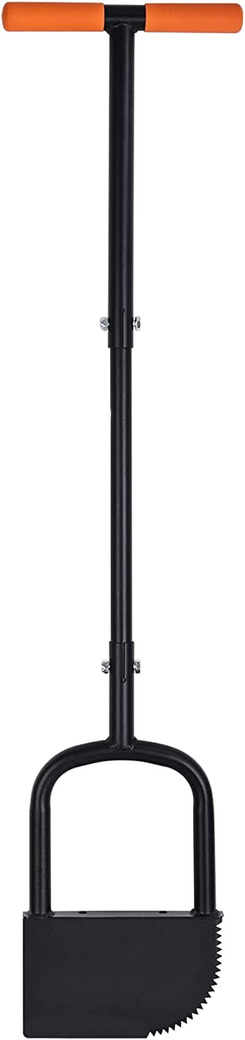 Height Adjustable Garden Edger Tool, Hand Steel Edger, Half Moon Lawn ...
