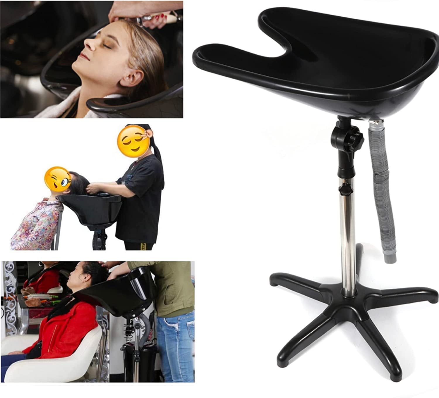 Height Adjustable Hair Washing Sink Basin Station Outdoor RV /Barber ...