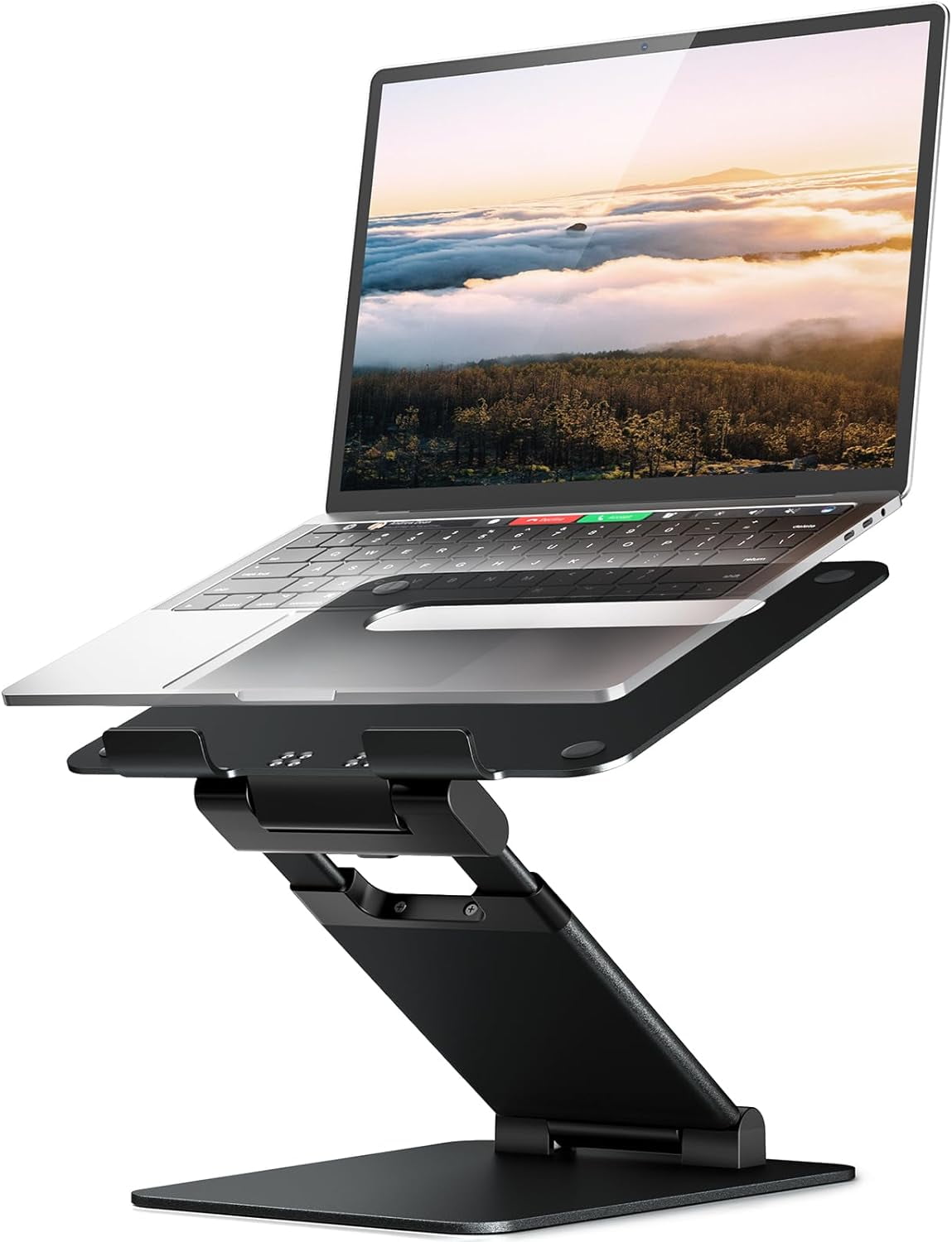 Height Adjustable Laptop Stand for Desk, Dual Foldable Aluminum ...