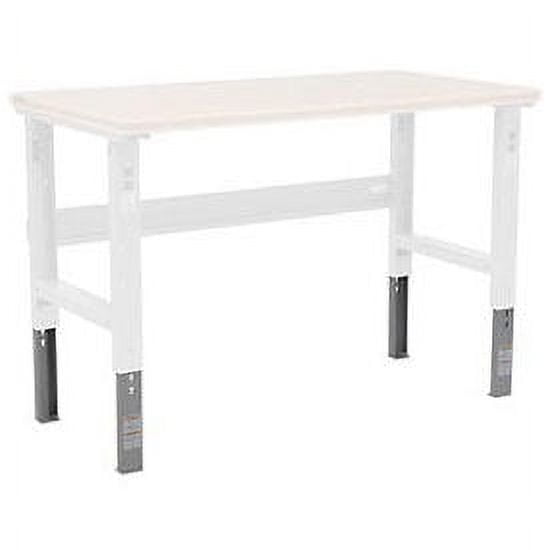 Height Adjustable Leg Extender Kit - 35-1/2" to 43", Gray, 2/Pk ...