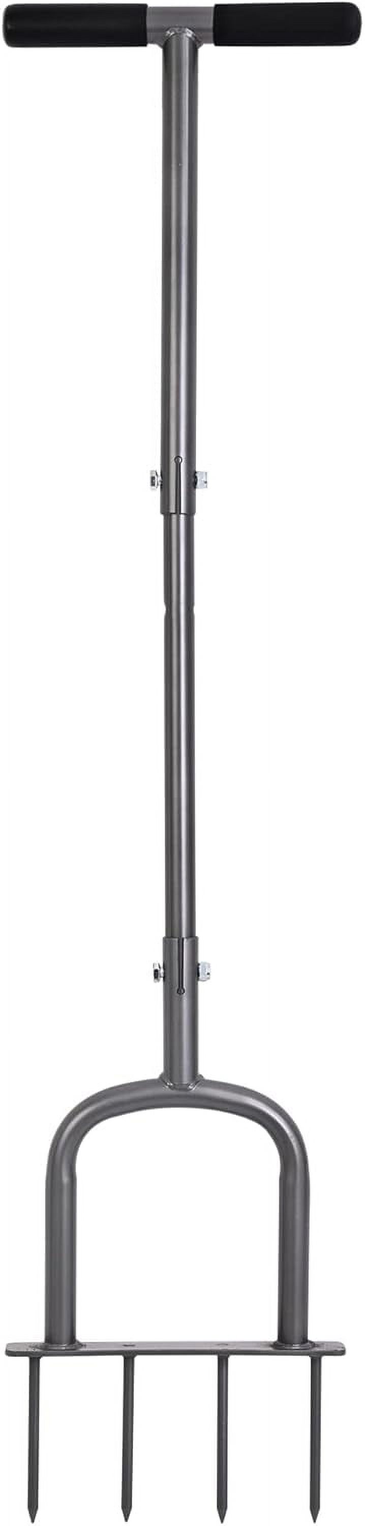 Height Adjustable Manual Lawn Aerator for Compacted Soils and Lawns ...