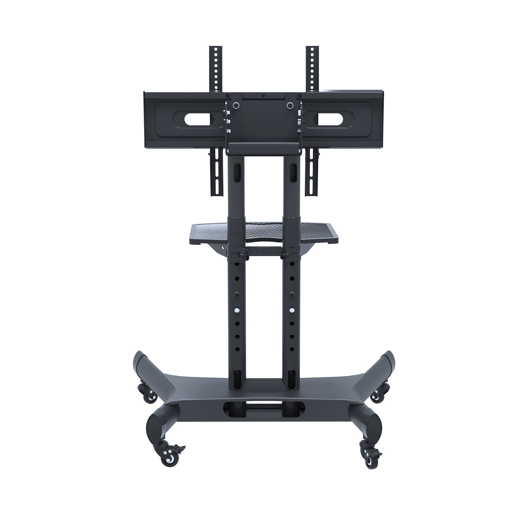 Height Adjustable Mobile Black 32-80 Inch Screens Rolling TV Stand up ...