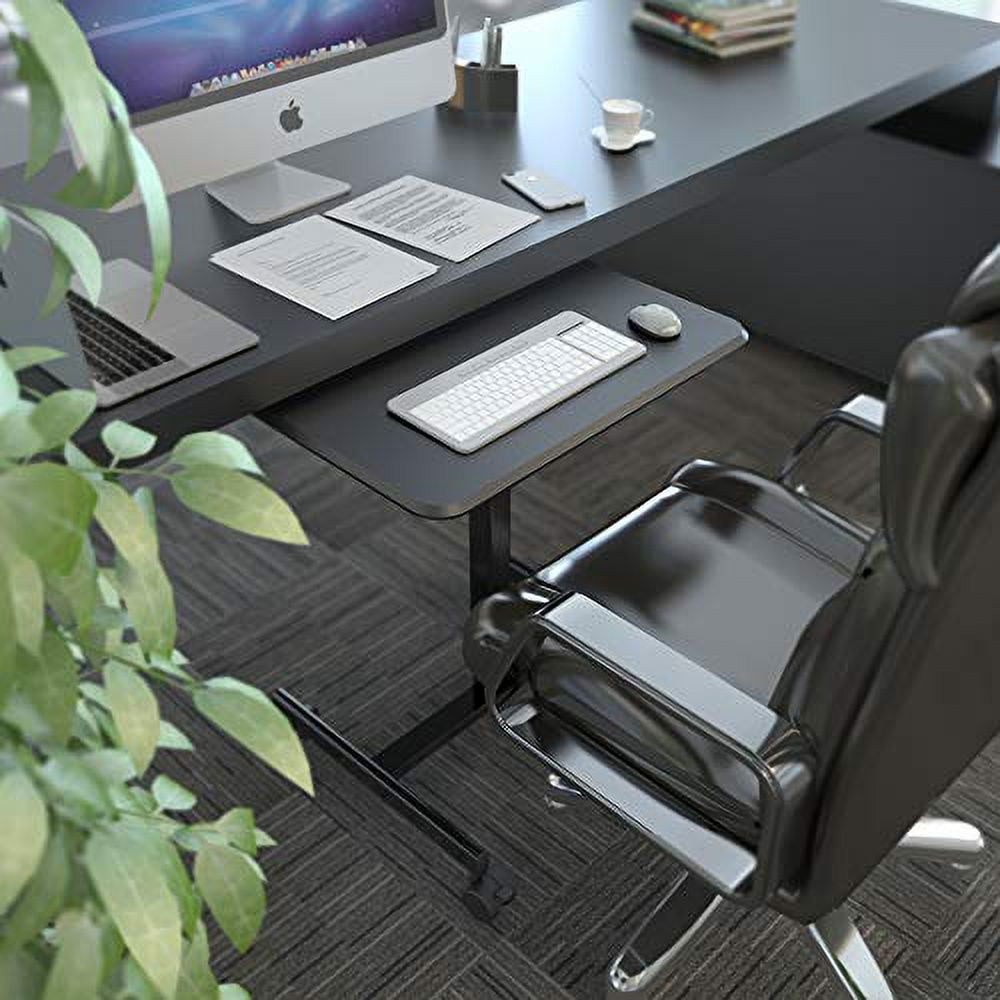 Height Adjustable Mobile Desk 25.6", Rolling Portable Standing Desk ...