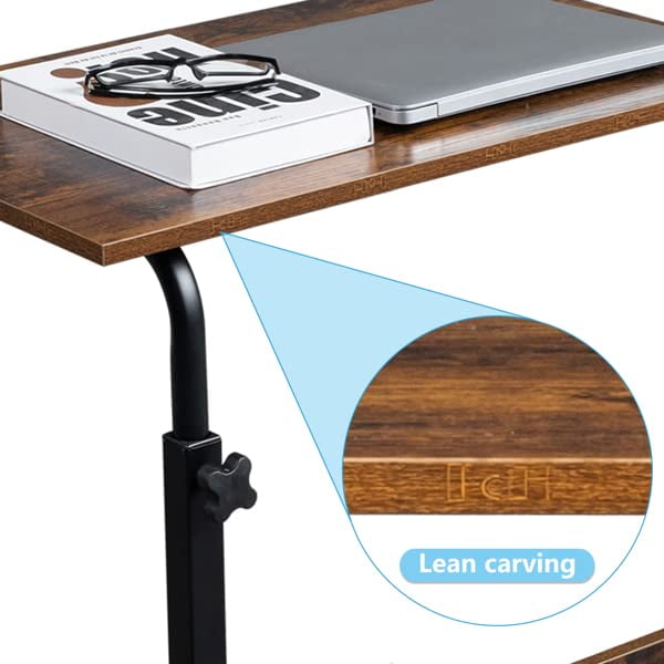Height Adjustable Mobile Laptop Stand Desk Rolling Cart, Portable Stand ...