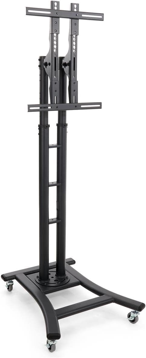 Height-Adjustable Mobile TV Stand with Wheels for 32-65 Inch LCD ...