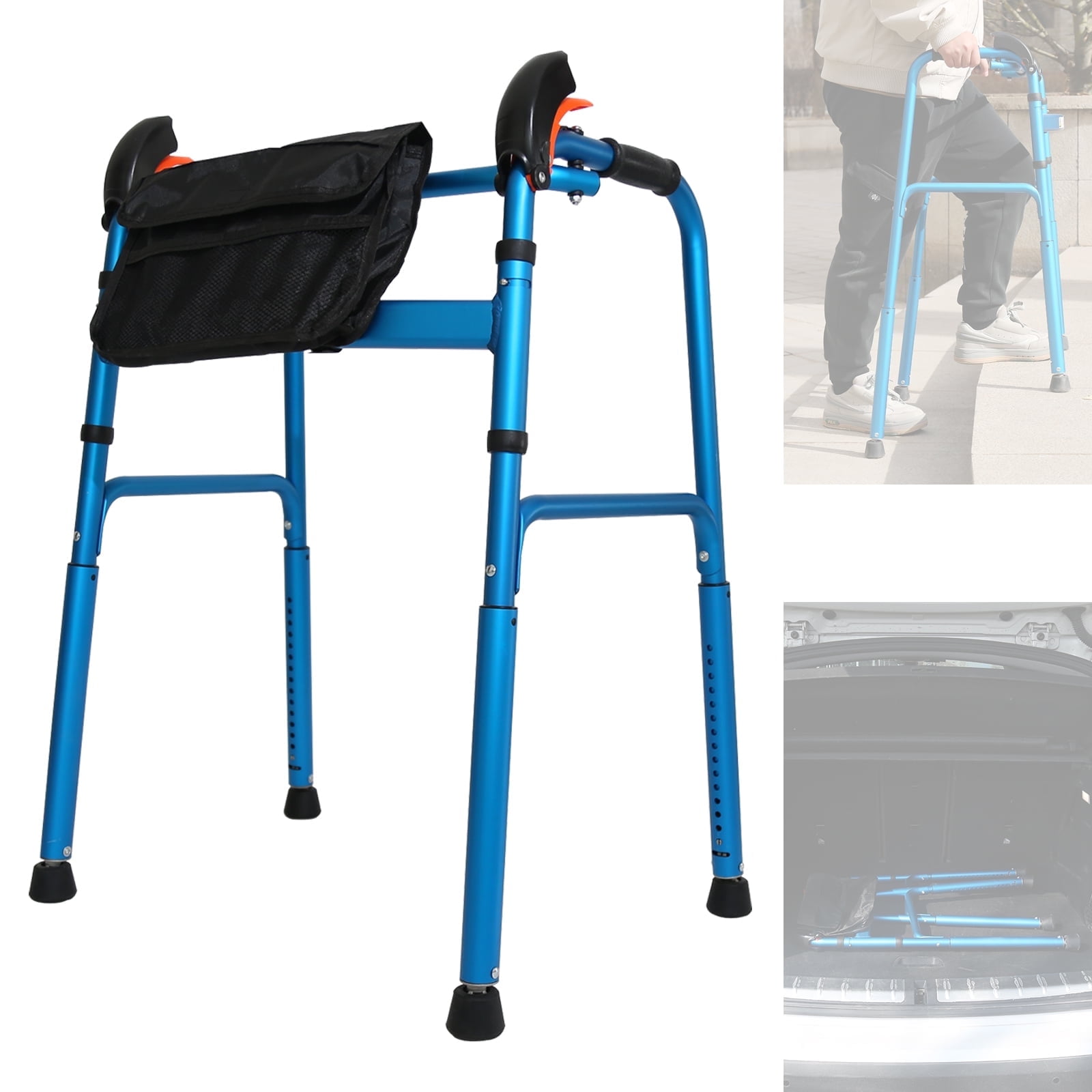 Height Adjustable Portable Stair Climbing Walker for Adults,Lightweight ...