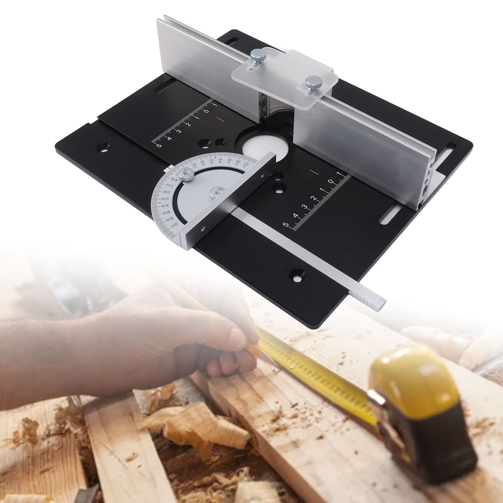 Height-Adjustable Router Table Insert Plate Kit - Premium Aluminum ...