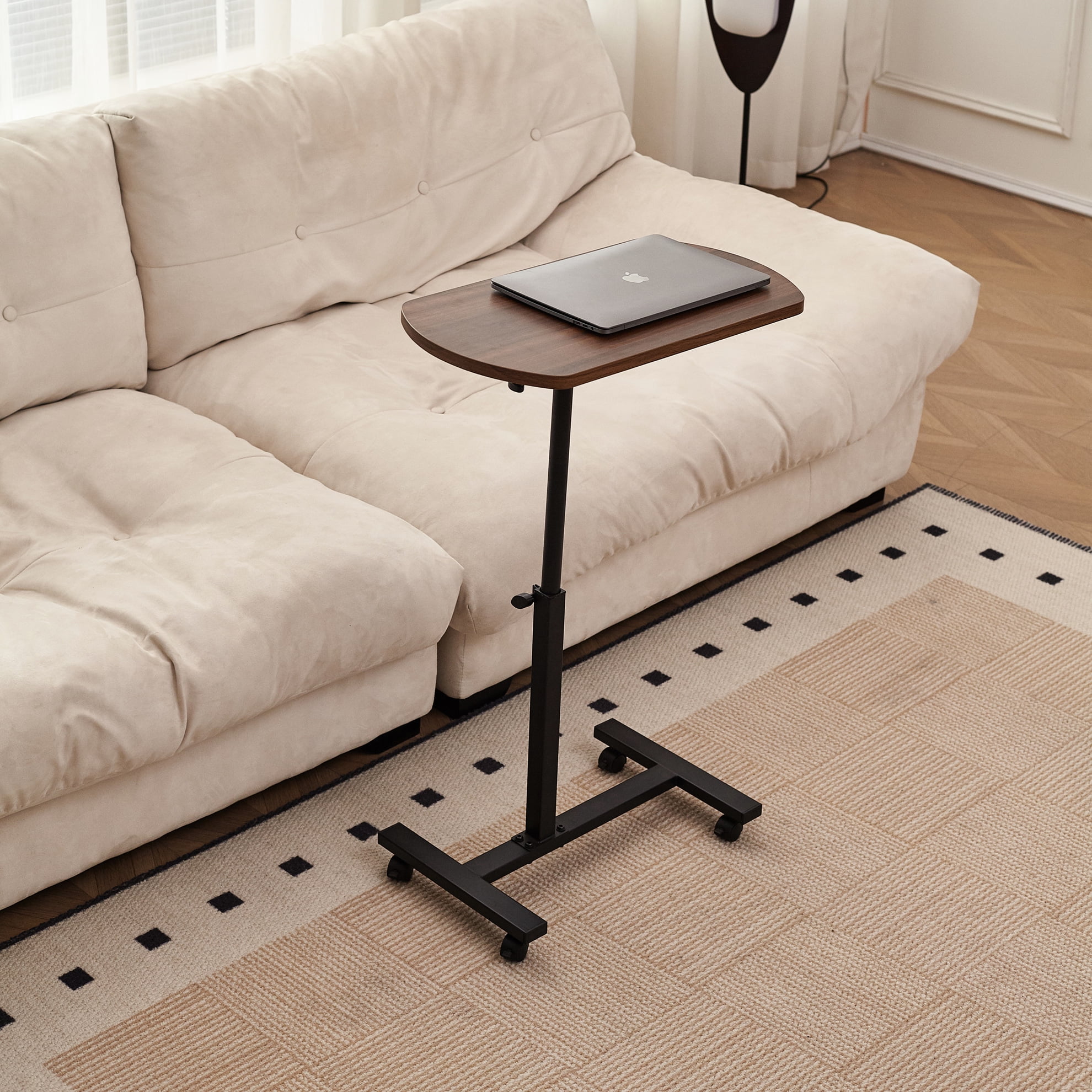 Height Adjustable Side Table For With Laptop Function - C Shape, Easy ...