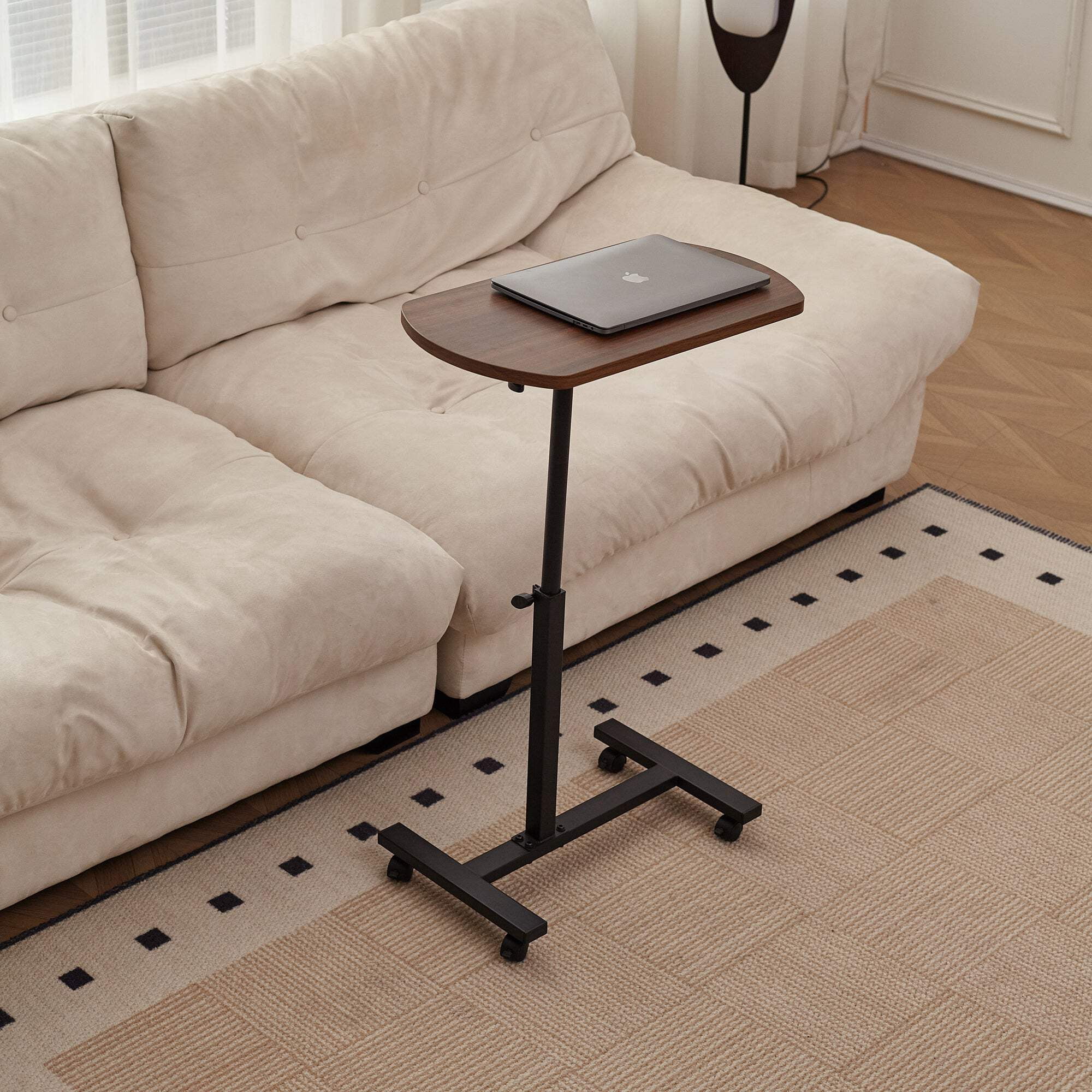 Height Adjustable Sofa Side C Shape Table,Laptop Holder End Stand Desk ...