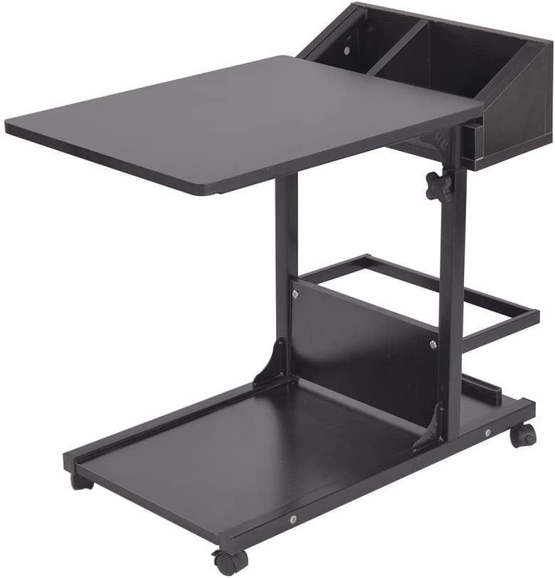 Height Adjustable Sofa Side Table C Table Laptop Holder End Stand Desk ...