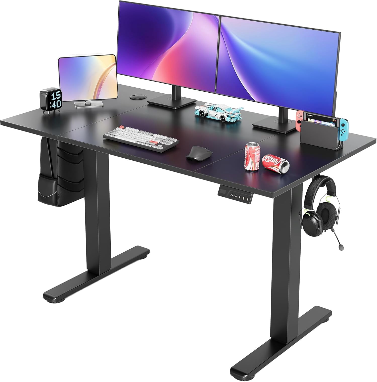 Height Adjustable Standing Desk, 48 x 24 Inch Sit-Stand Workstation ...