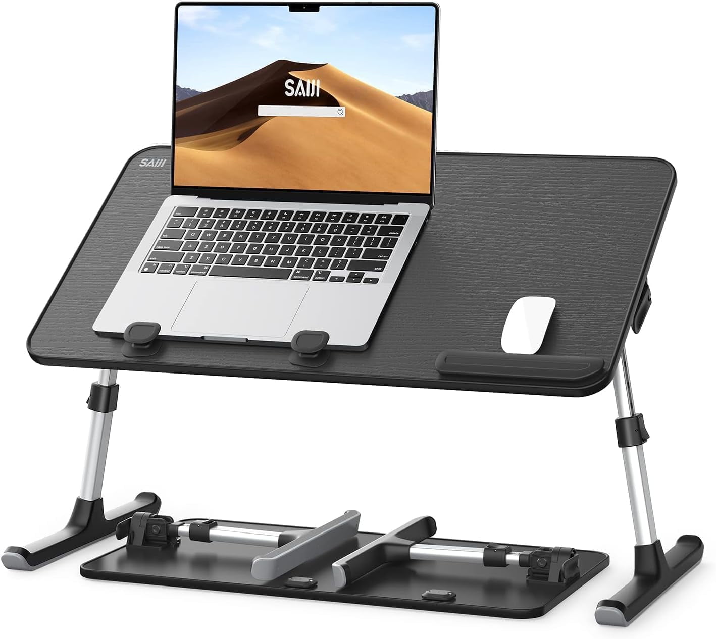 Height and Angle Adjustable Bed Laptop Stand, Lap Table Tray Table for ...