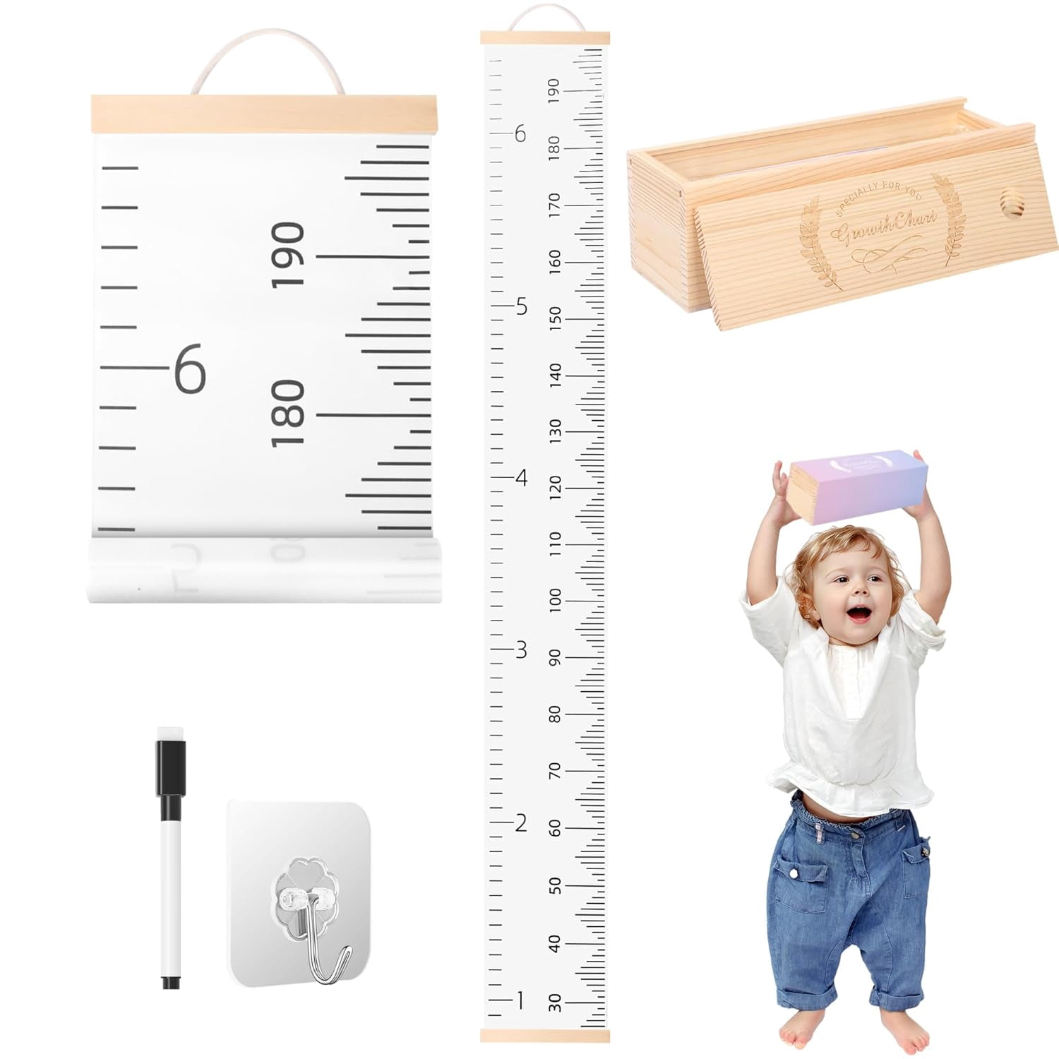 Height Chart for Kids Growth Chart for Wall Kids Height Wall Chart Kids ...