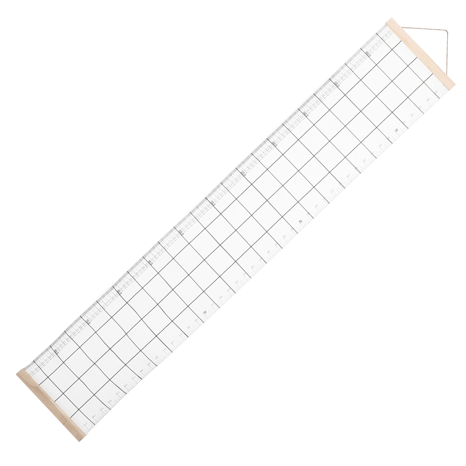 HOMEMAXS White Growth Chart Wall Sticker for Height Measuring with Durable Wood and Canvas to ...
