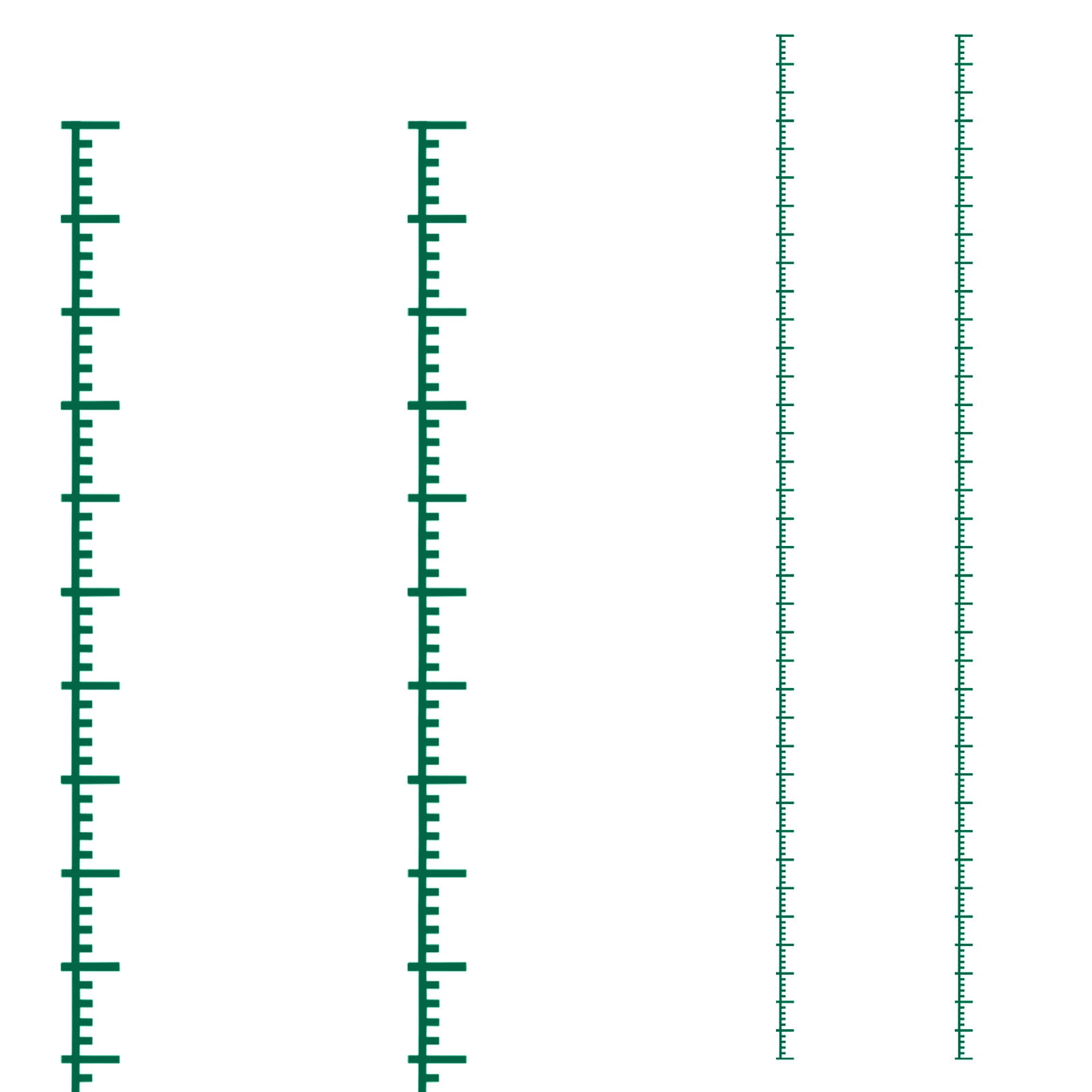 Height Chart Ruler 180cm Metric System with Transfer Film, Dark Green ...
