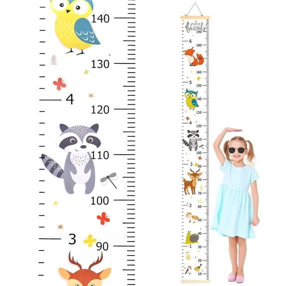 Height Chart for Kids, Height Measurement for Wall with Animal Style ...