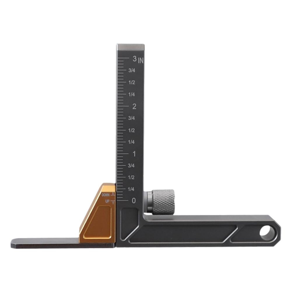 Height Gauge Aluminum Alloy Router Table Height Gauge Ruler Measurement ...