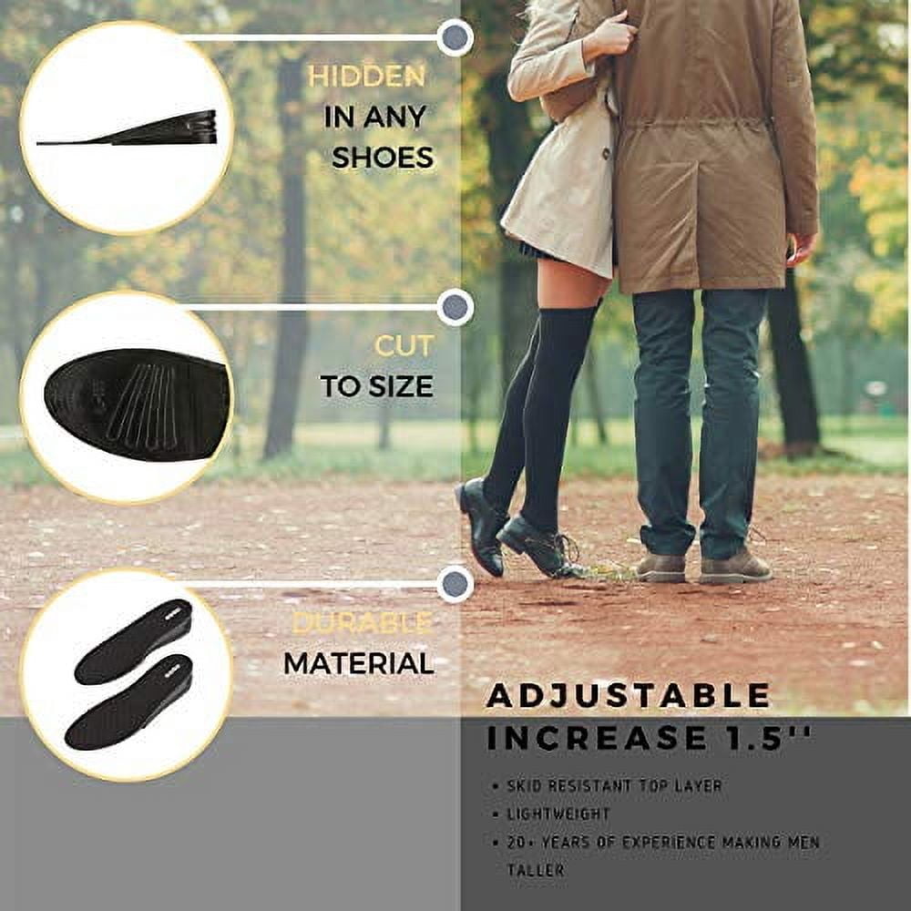 Height Increase Adjustable Elevator Shoe Lift Insoles for Men - 1 or 1. ...