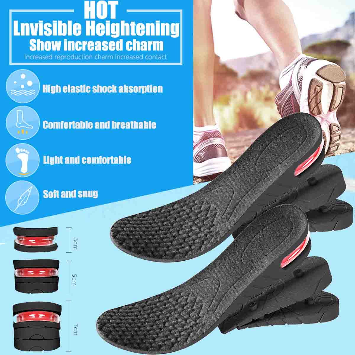 Height Increase Insole, 3-Layer Orthotic Heel Shoe Lift with Air ...