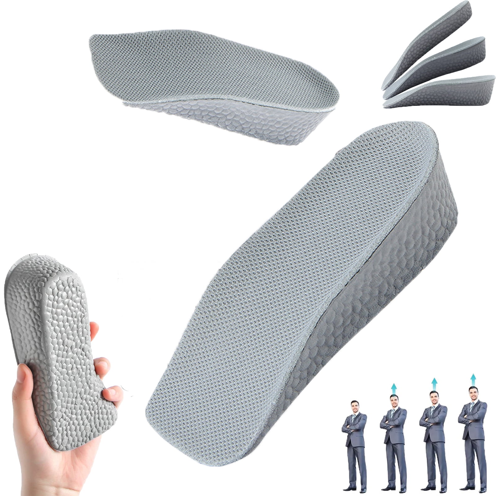 Height Increase Insoles - Foot Arch Contour Shoes Lifts for Plantar ...