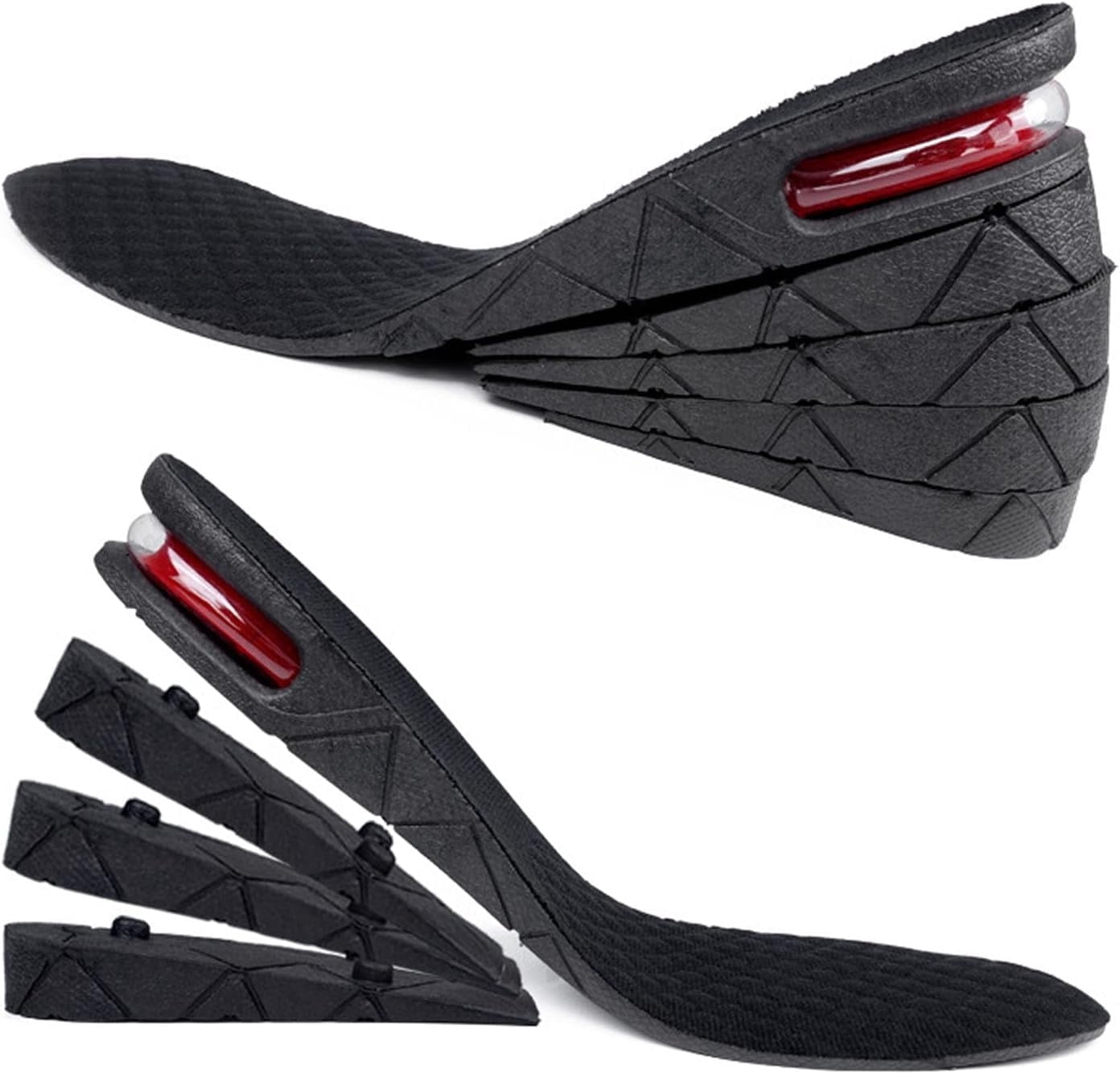 Height Increase Insoles for Men Women, Adjustable Invisible Shoe Lifts ...