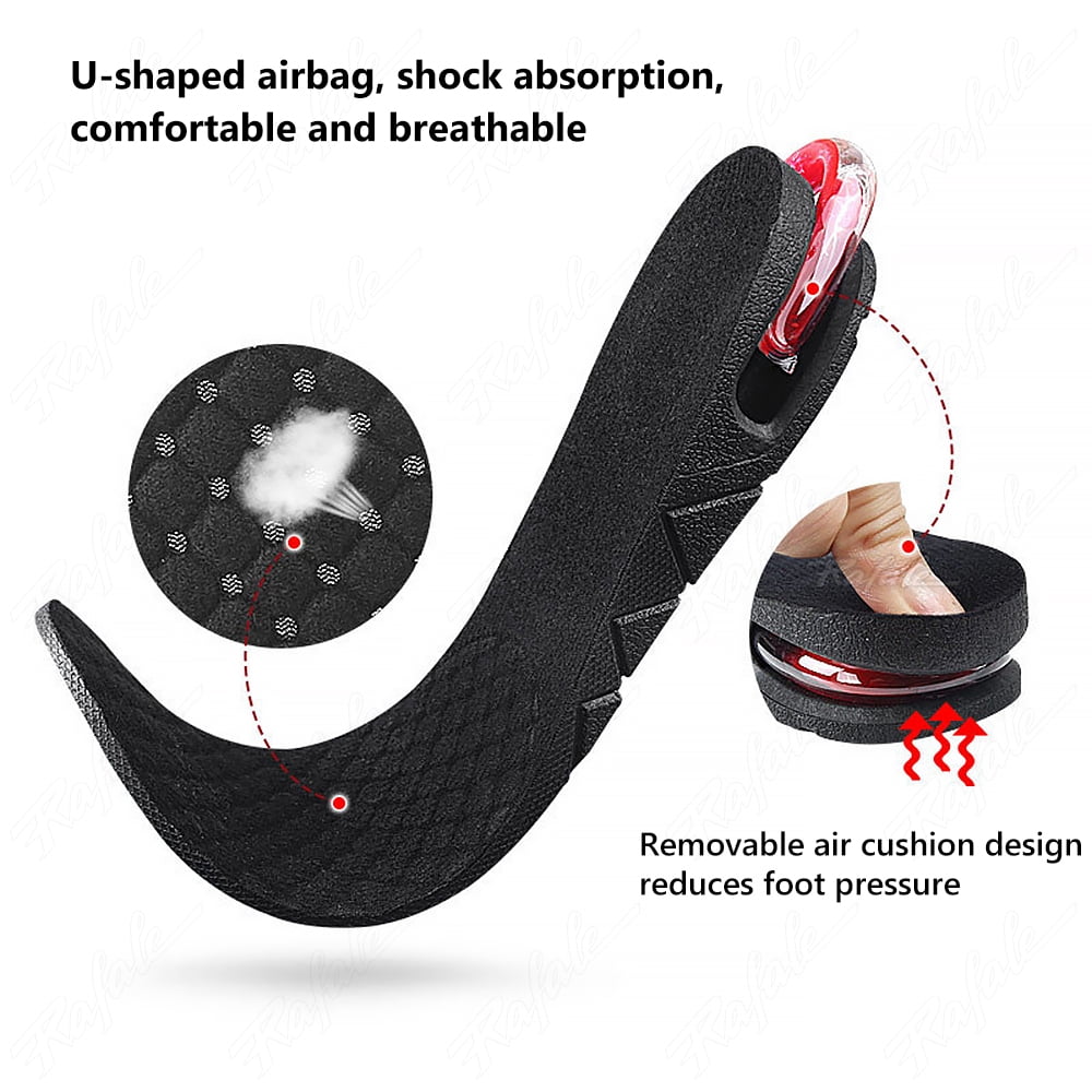 Height Increase Shoes Insoles Cushion Heighten Growing Soles Lift ...