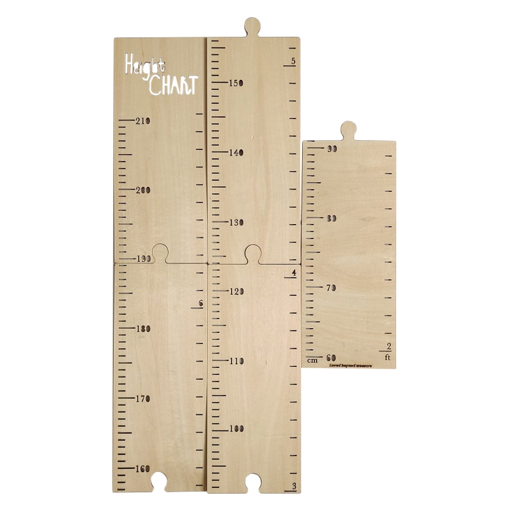 Height Measurement Ruler Adhesive Wooden Growth Chart - Walmart.com