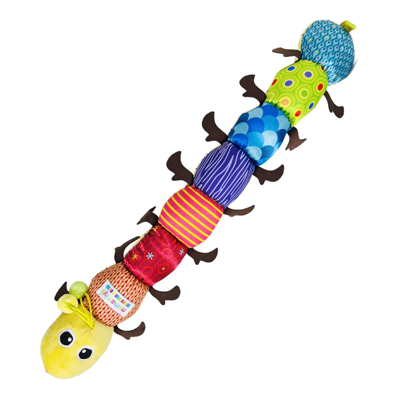 Height Measuring Caterpillar Plush Toy with Crinkle Bell BB Sounder and ...