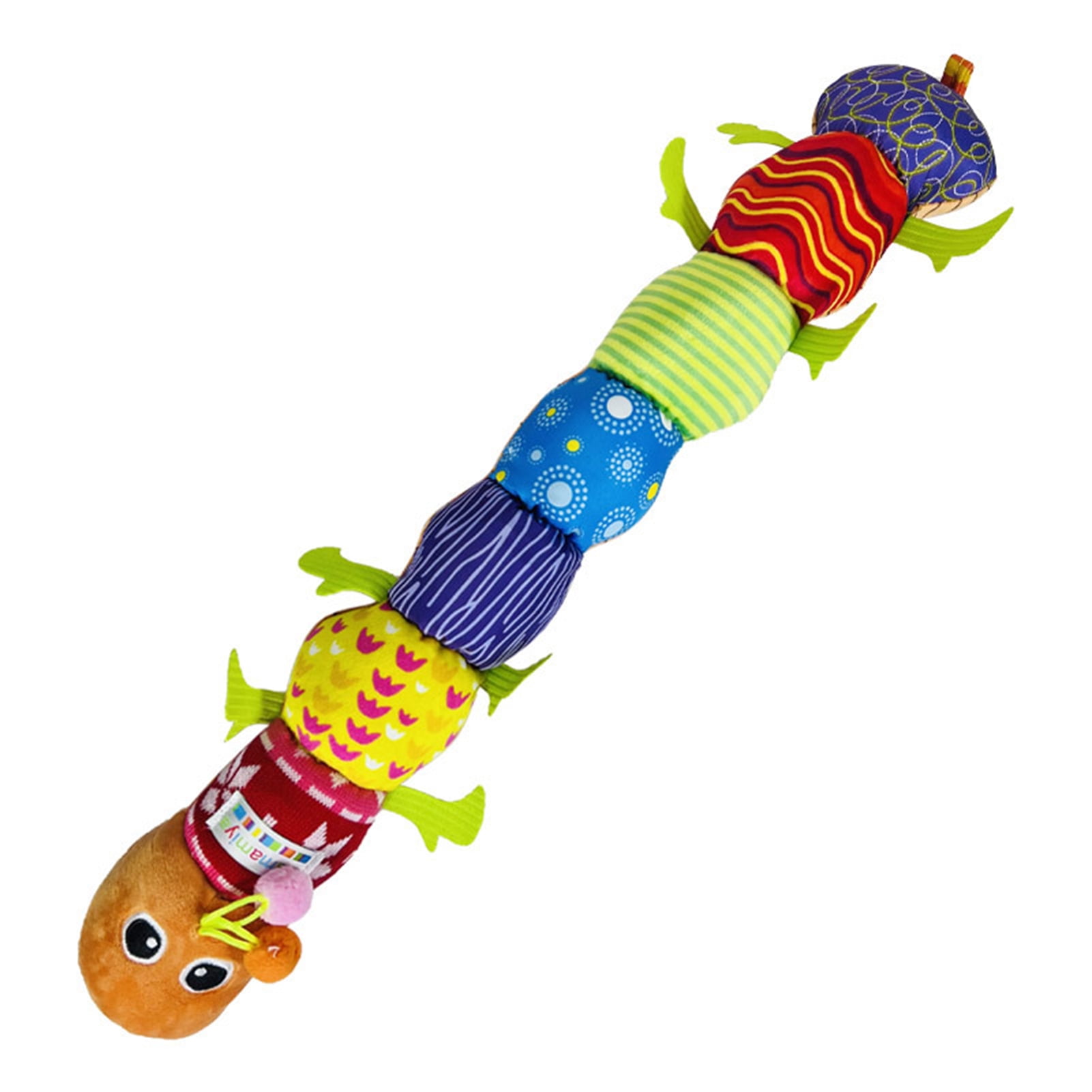Height Measuring Caterpillar Plush Toy with Crinkle Bell BB Sounder and ...