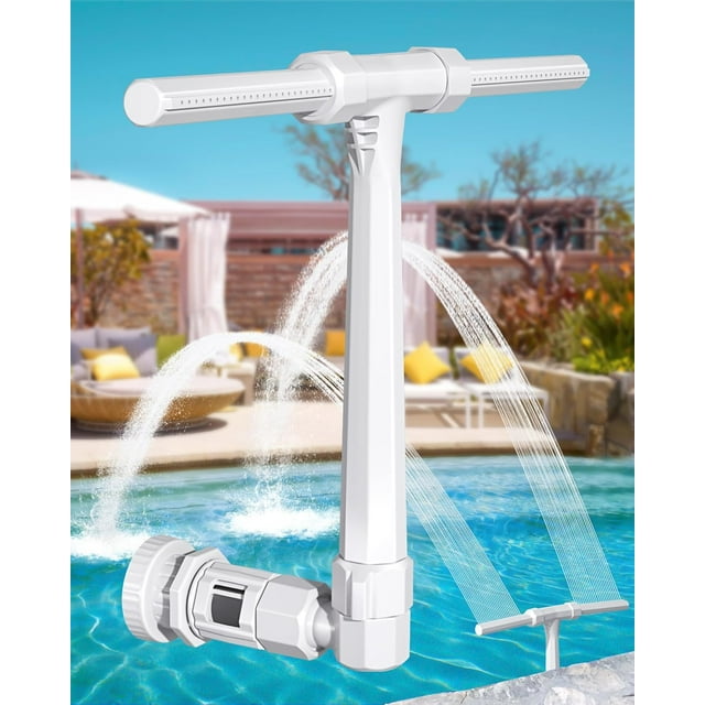 Height Upgrade Pool Fountain - Dual Spray High-Pressure Adjustable ...