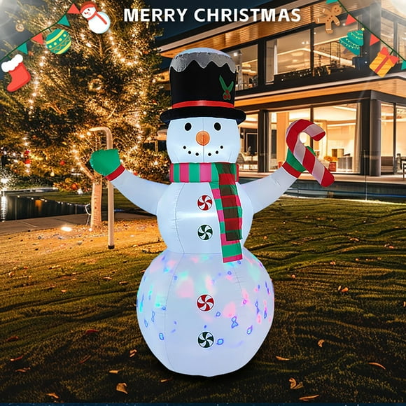 Giant Snowman Inflatable Decorations for Holiday Yard and Garden