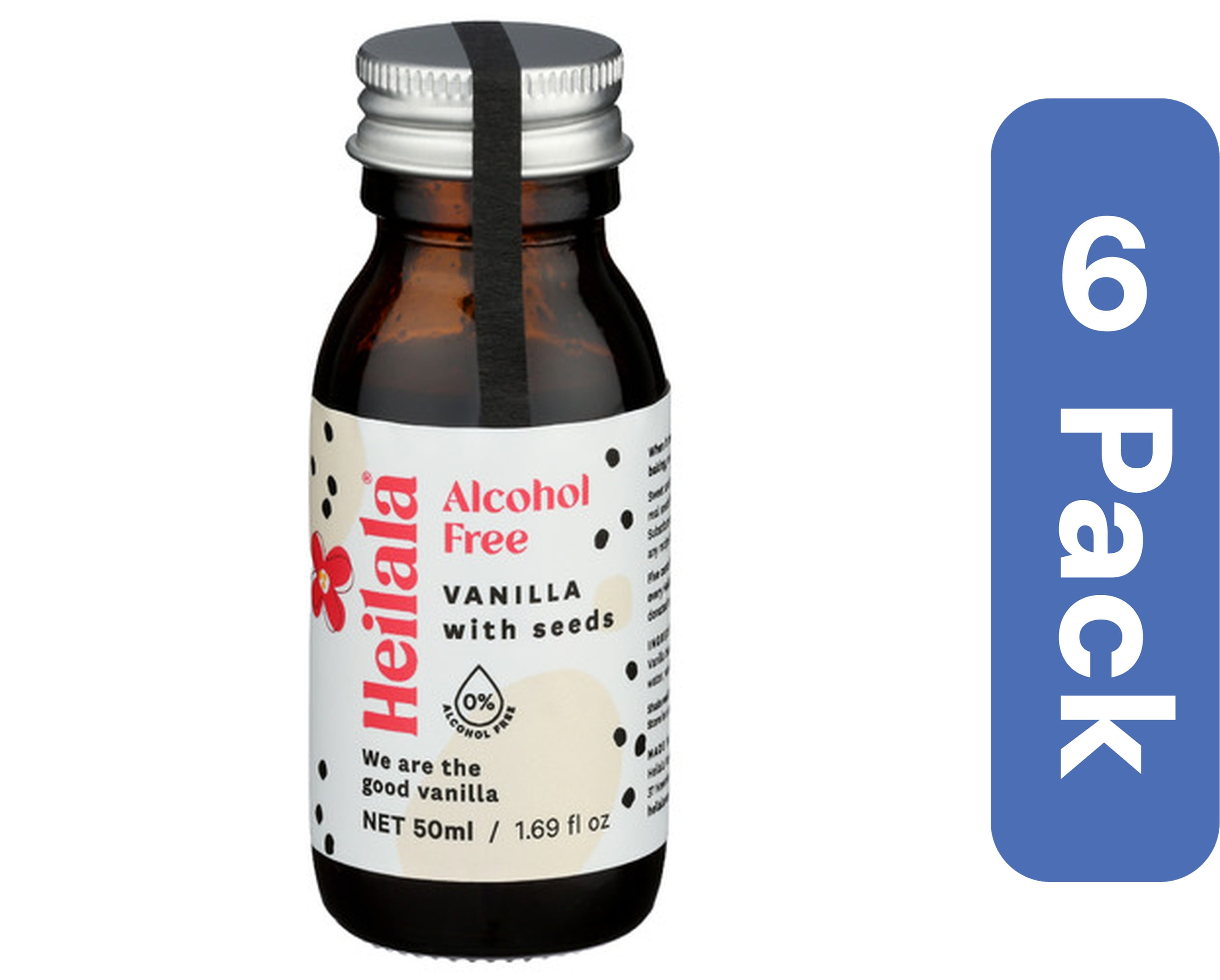 Heilala Pure Vanilla Extract Alcohol-Free 1.69 oz (Pack Of 6) - Walmart.com