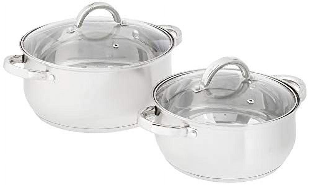 Heim Concept Stainless Steel 12-Piece Cookware Set, Silver - Walmart.com
