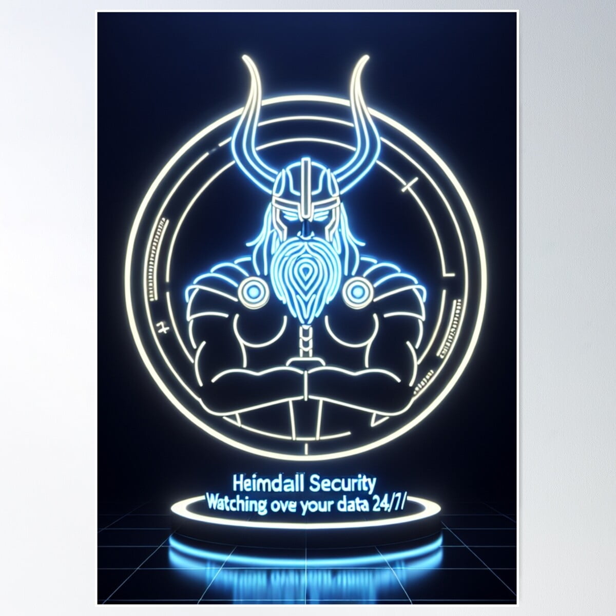 Heimdall Security – Watching Over Your Data 247 Poster Wall Art, Modern Wall Decor For Living ...