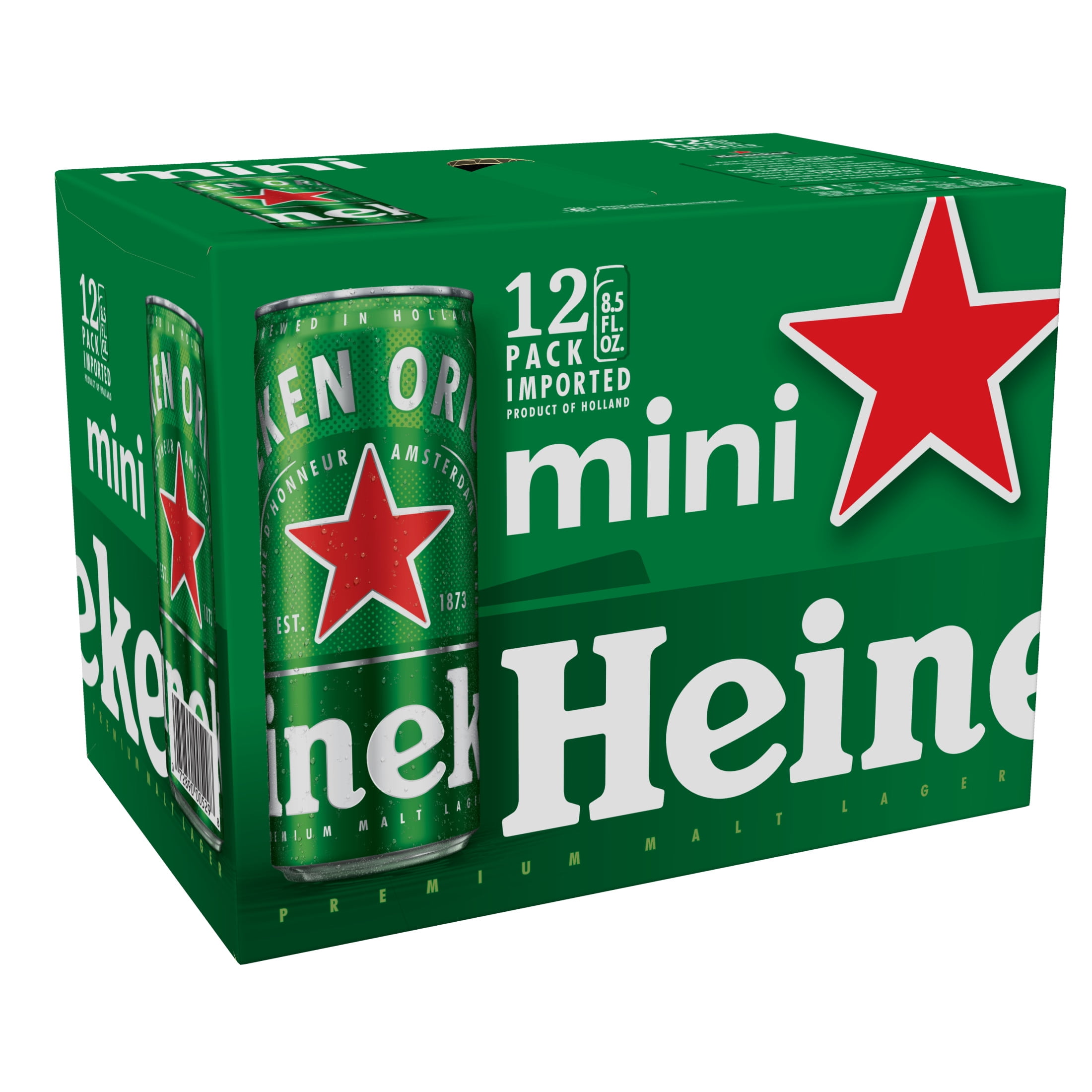 Heineken Original Netherlands Lager Import Beer, 12 pack, 8.5 fl oz ...